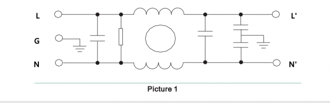 50A EMI Power Line Filter for VFD and Converter with Leakage Current ...